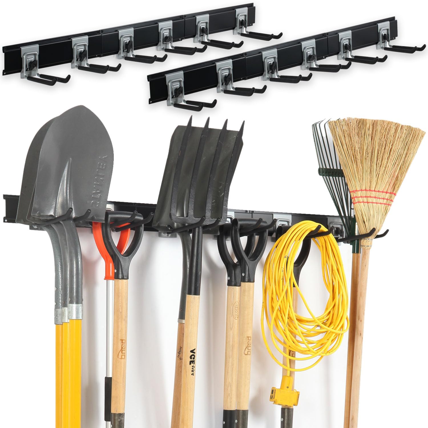 Aking Ace Garage Clamping Garden Tool organizer, Wall Mount Tool Holder ...