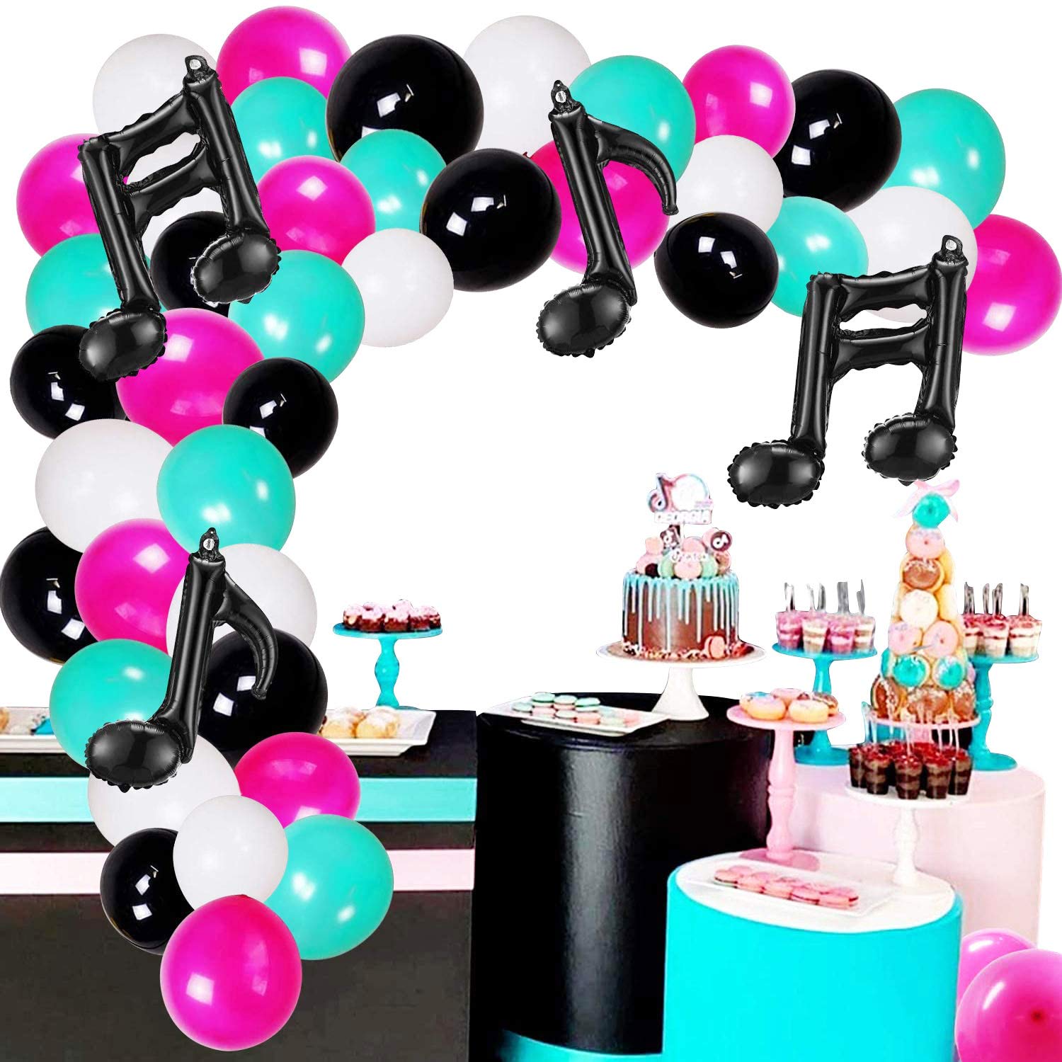 Mua Furuix Tik Tok Birthday Decorations Music Theme Balloon Garland ...