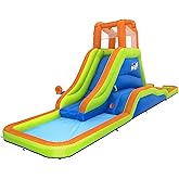 Amazon.com: Big Splash Triple Water Slides and Pool Water Park, 24 ft L ...