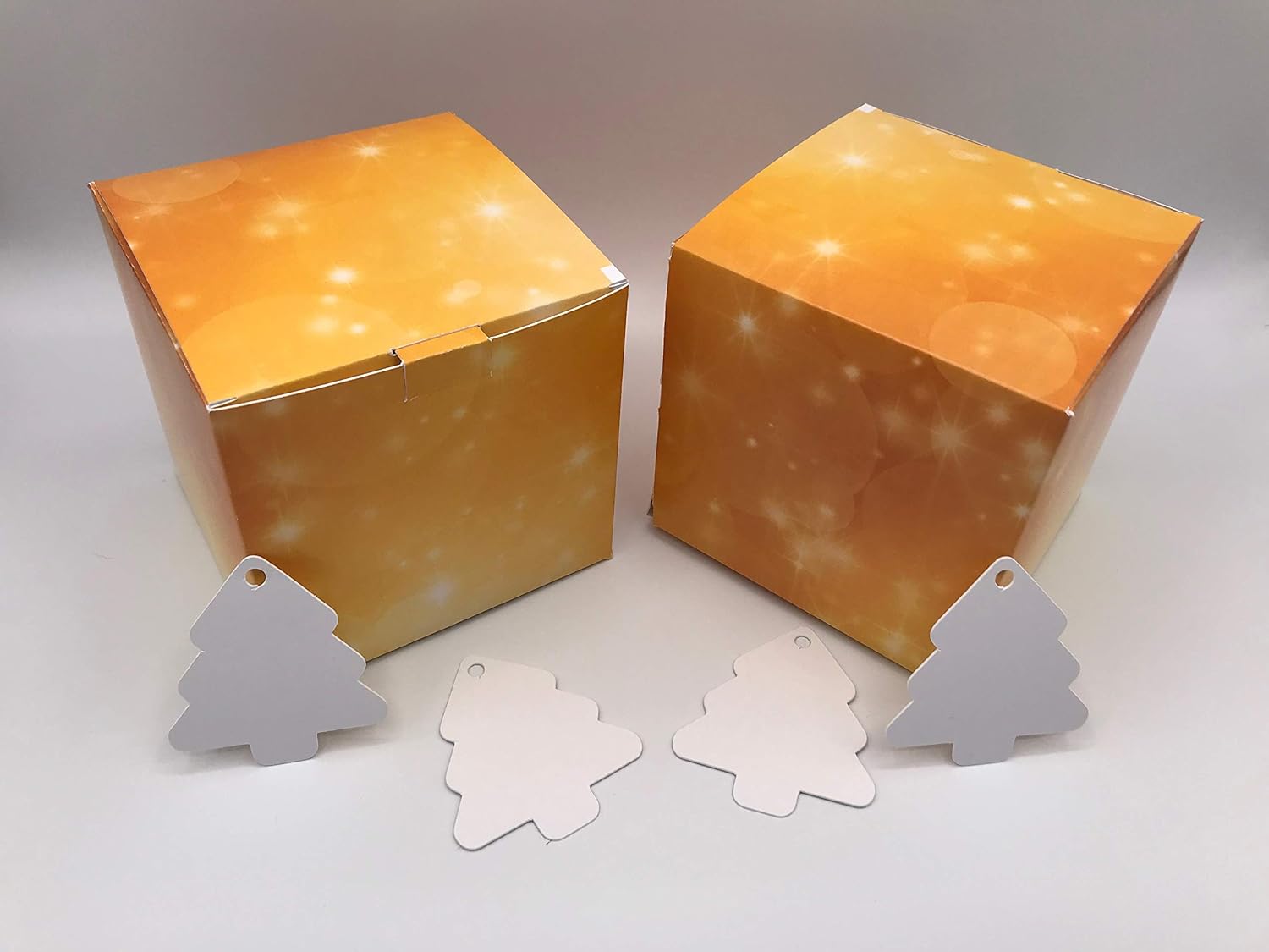 10cm x 10cm x 10cm Valentines Card Gift Box Gold with Sparkles x 10 ...
