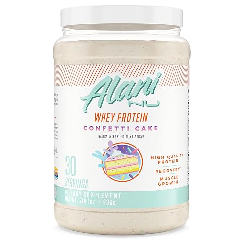 Alani Nu Whey Protein Powder Confetti Cake | 23g Protein with Low Sugar ...