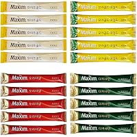 Amazon.com : Korean Instant Coffee Mix Variety 20 Sticks of 4 Types ...