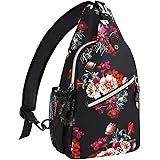 Amazon.com : MOSISO Sling Backpack,Travel Hiking Daypack Pattern Rope ...