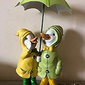 Shudehill Dilly and Dally Puddle Ducks Sitting with Umbrella Garden ...