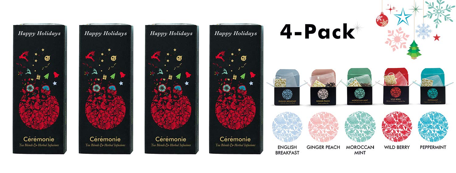 Variety Pack Gourmet Tea Sampler, by Ceremonie Tea. A Collection of 10 ...