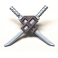 Amazon.com: LEGO Dual Scabbard with 2 Silver Katana Swords : Toys & Games