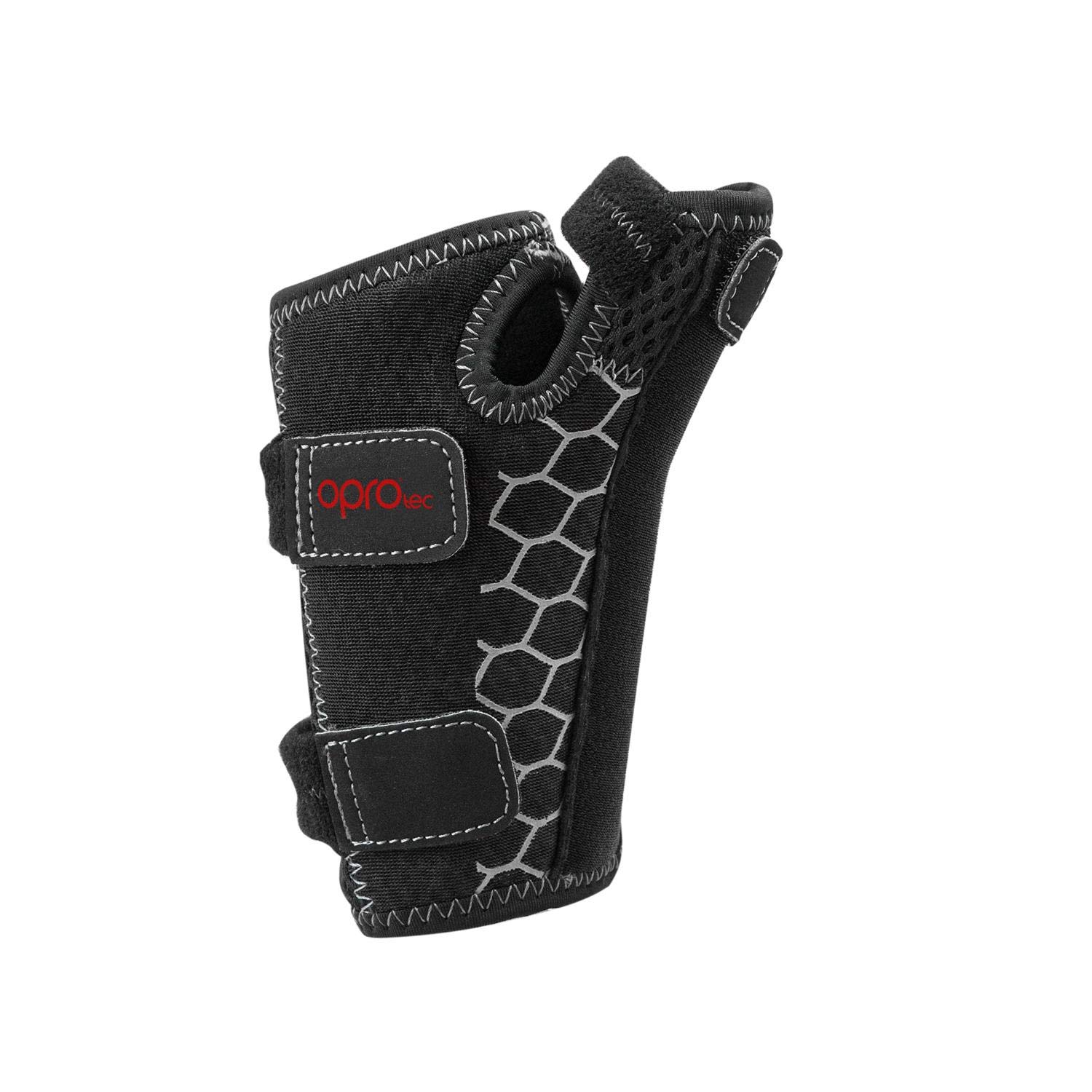 Oprotec Wrist And Thumb Support Adjustable Neoprene Brace With Thumb ...