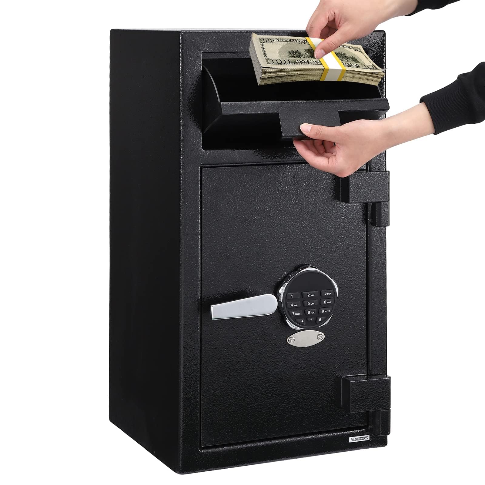 Steel Security Safe Lock Box with Electronic Keypad, Digital Depository ...