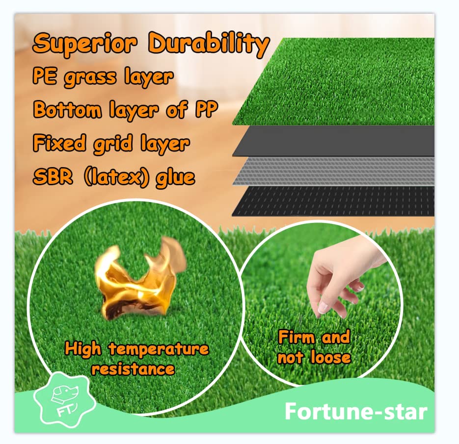 Fortune-star Dog Pee Grass, 51.2in X 31.5in Dog Potty Grass, Artificial ...