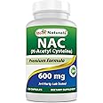 Amazon.com: Best Naturals NAC - N Acetyl Cysteine 600 mg 120 Capsules - n Acetyl cysteine ...
