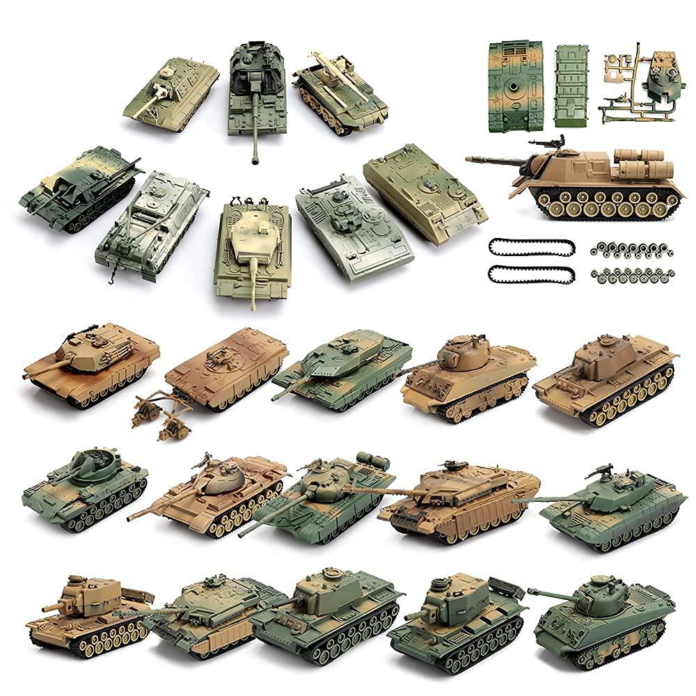 Mua ViiKONDO 1/72 Scale Model Kit 24 PCS WWII Toy Tank Collection ...