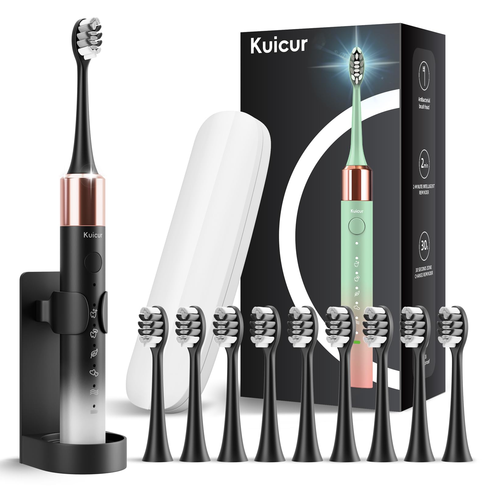 Mua Electric Toothbrush for Adults and Kids, Comes with 10 Brush Heads ...
