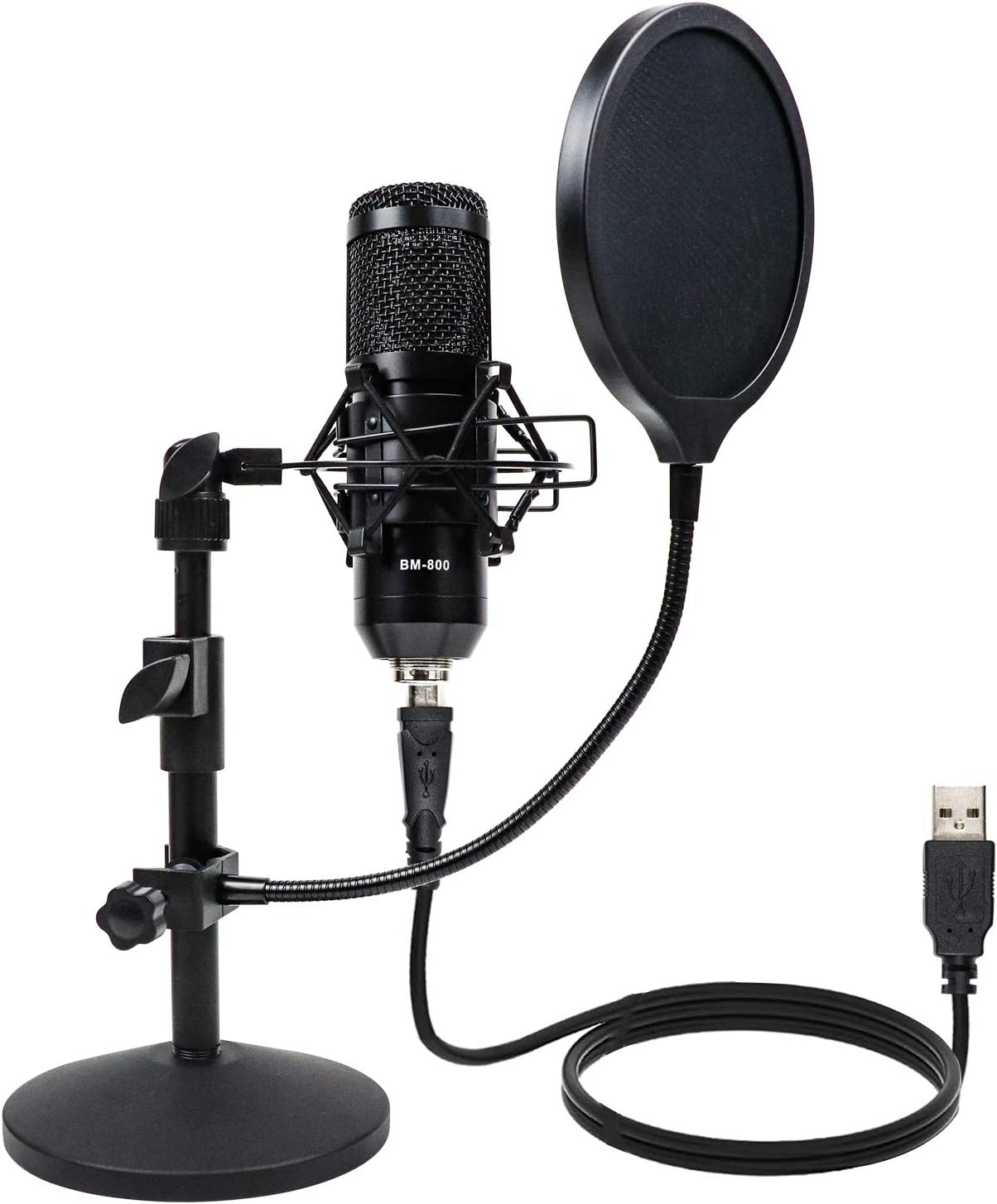 MOFIY USB Microphone Kit,192KHz/24bit Professional Studio Cardioid ...