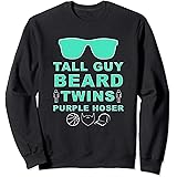 Amazon.com: Perfect Dude Shirt - Tall Guy Beard Twins Purple Hoser Dude ...