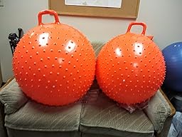 Amazon.com: 36" Knobby Bouncy Ball with Handle (Colors may vary): Toys ...