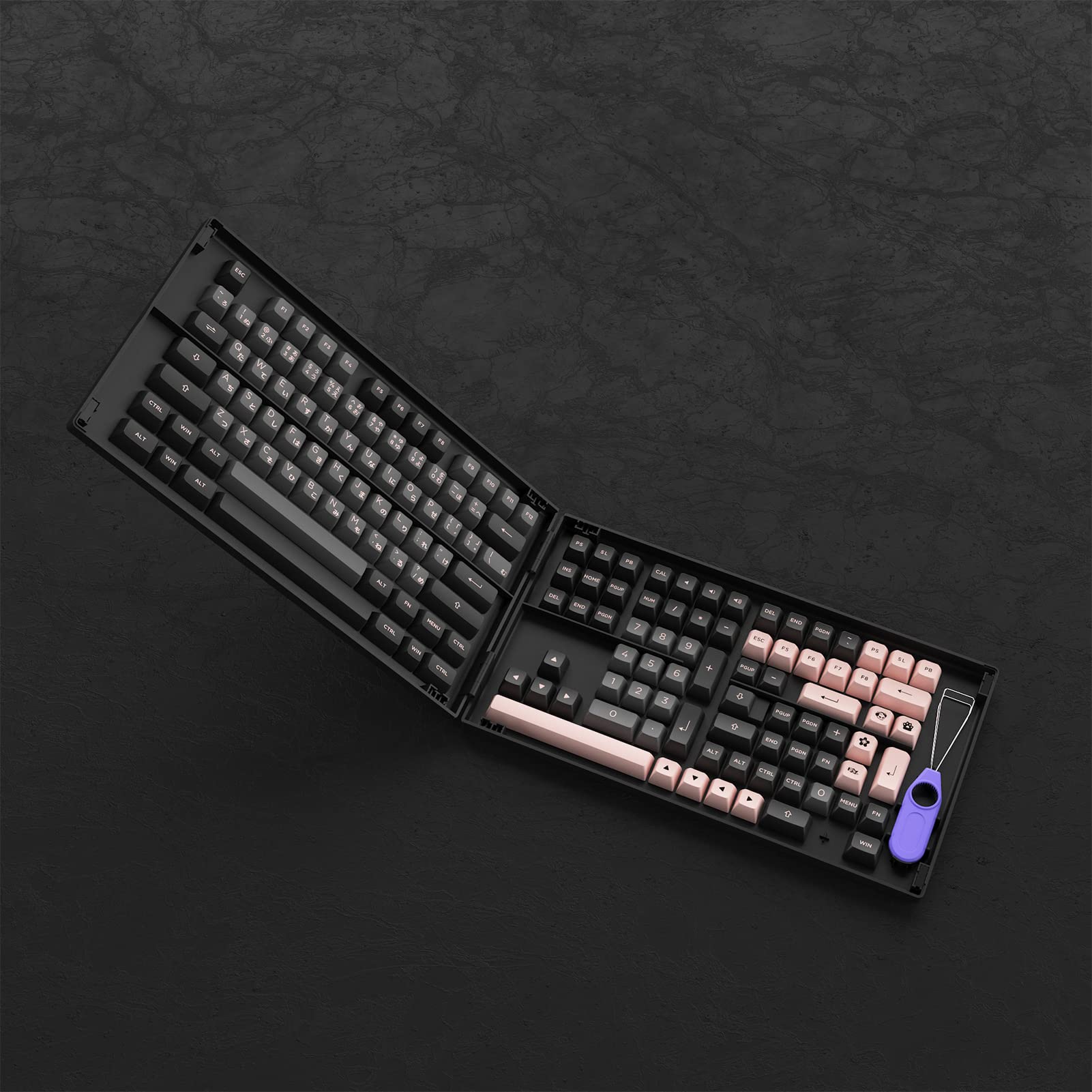 Mua Akko Keycaps for Mechanical Keyboards, Black&Pink 158-Key ASA ...