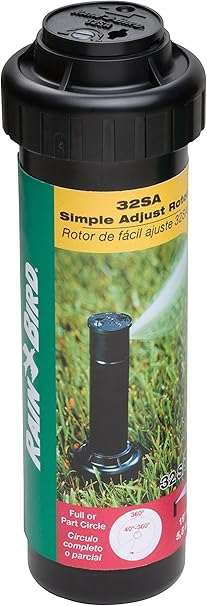 Rain Bird 32SA 4-Inch 19- to 32-Foot Radius Coverage Pop-Up Rotor ...