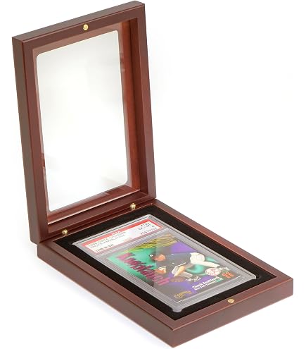 Card Display Frame Trading - Holds 15 Standard Cards With Dark Blue Mat ...
