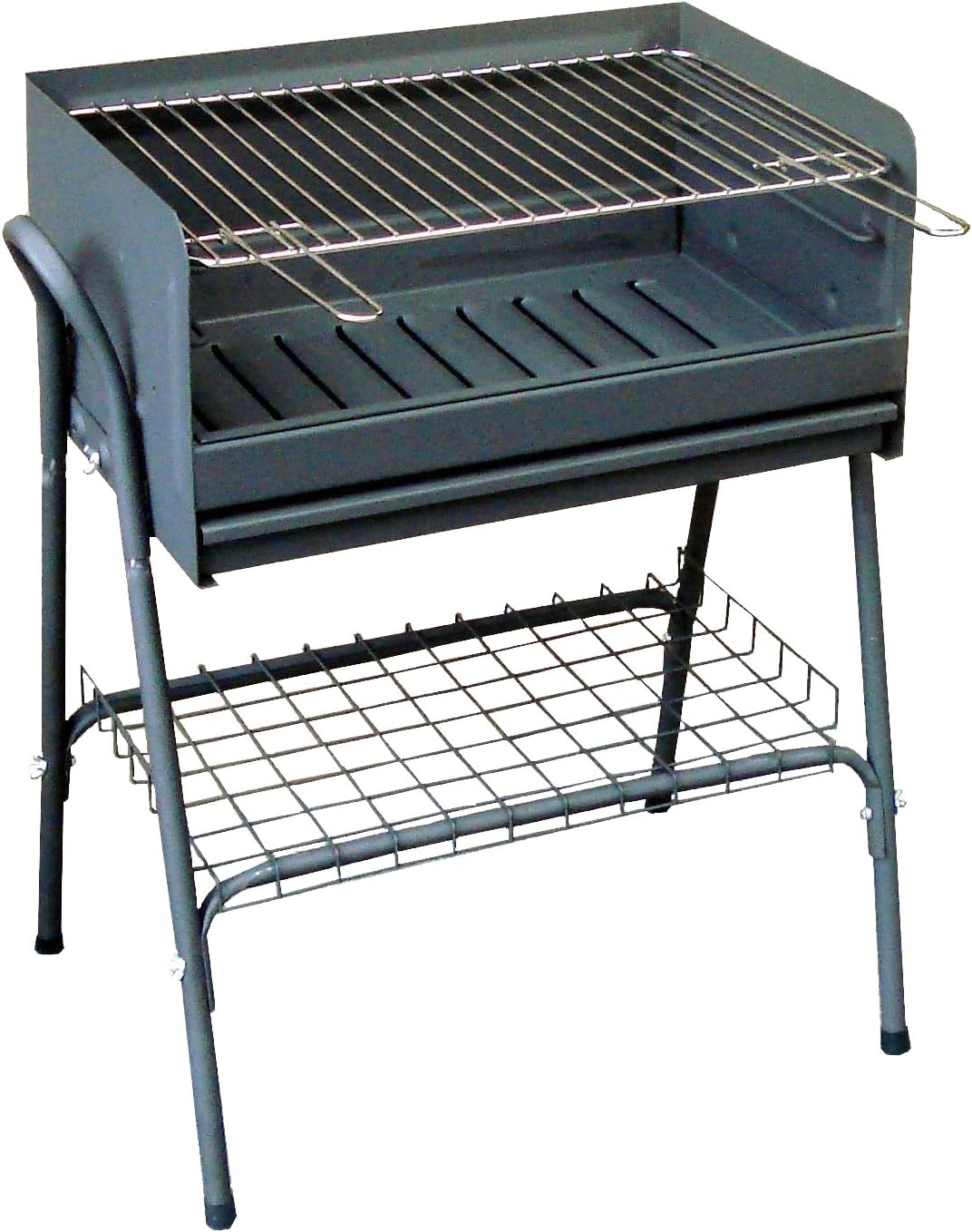 Imex El Fox BBQ with Zinc Plated Grill and Bottom Tray, Black, 59 x 40 ...