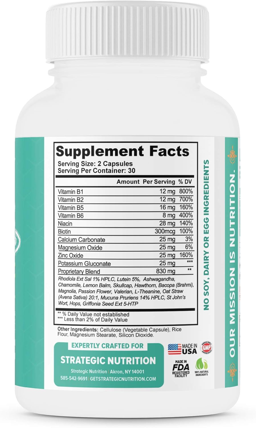 Stress Relief Supplement – Stress Support, Anti Anxiety Supplement – 60 ...