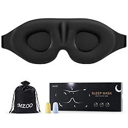 MZOO Sleep Eye Mask For Side Sleeper Men Women, Zero Eye Pressure 3D ...