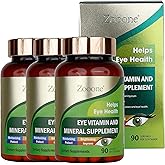 Amazon.com: zooone- 60pcs Lutein Eye Vitamins Supplement Nutritional Supplement for Macular ...