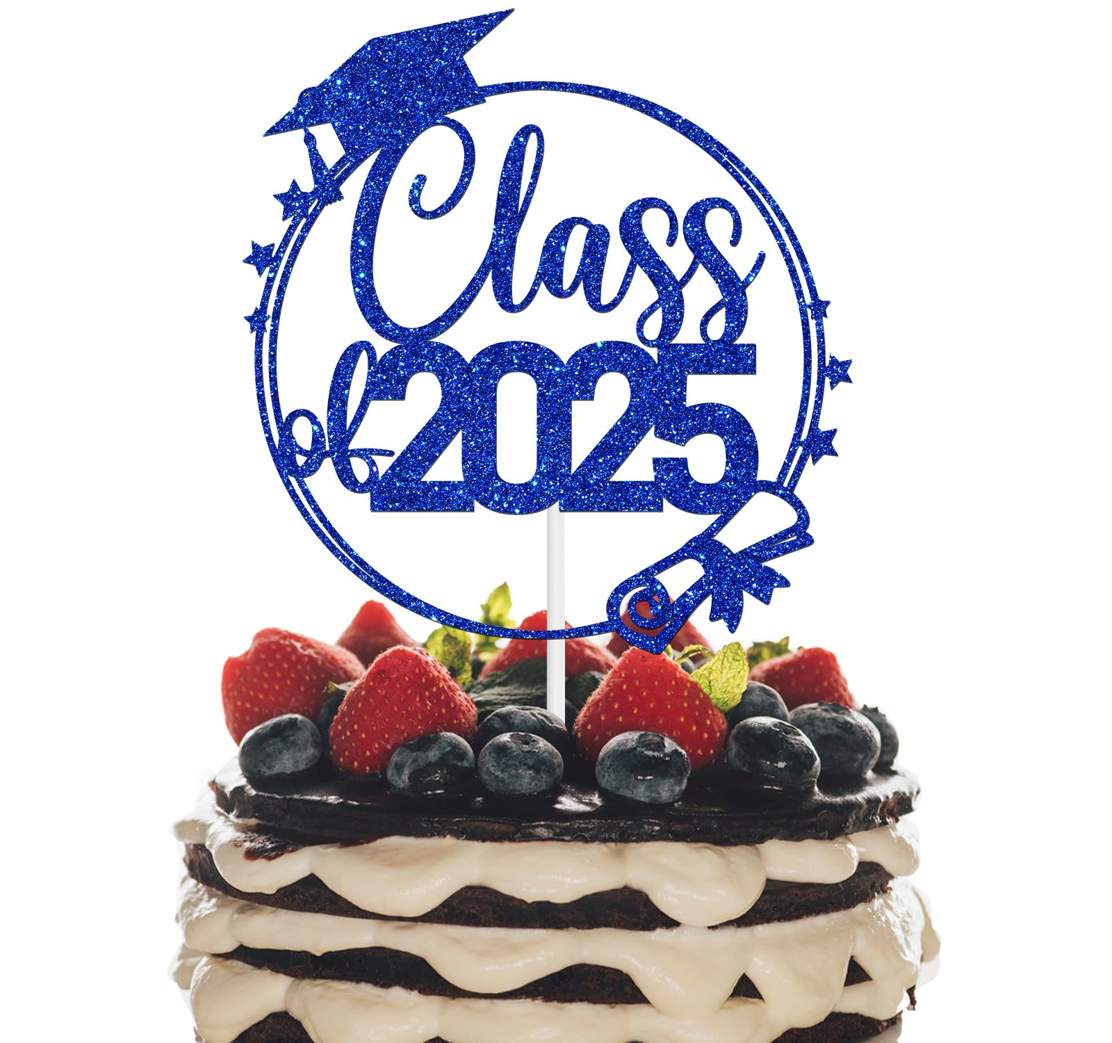 Class of 2025 Cake Topper, Happy Graduation Cake Decor, Congrats Grad ...