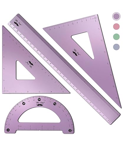 Mr. Pen- Geometry Set, 4 Pack, Blue Magenta Color, Metal Geometry Kit ...