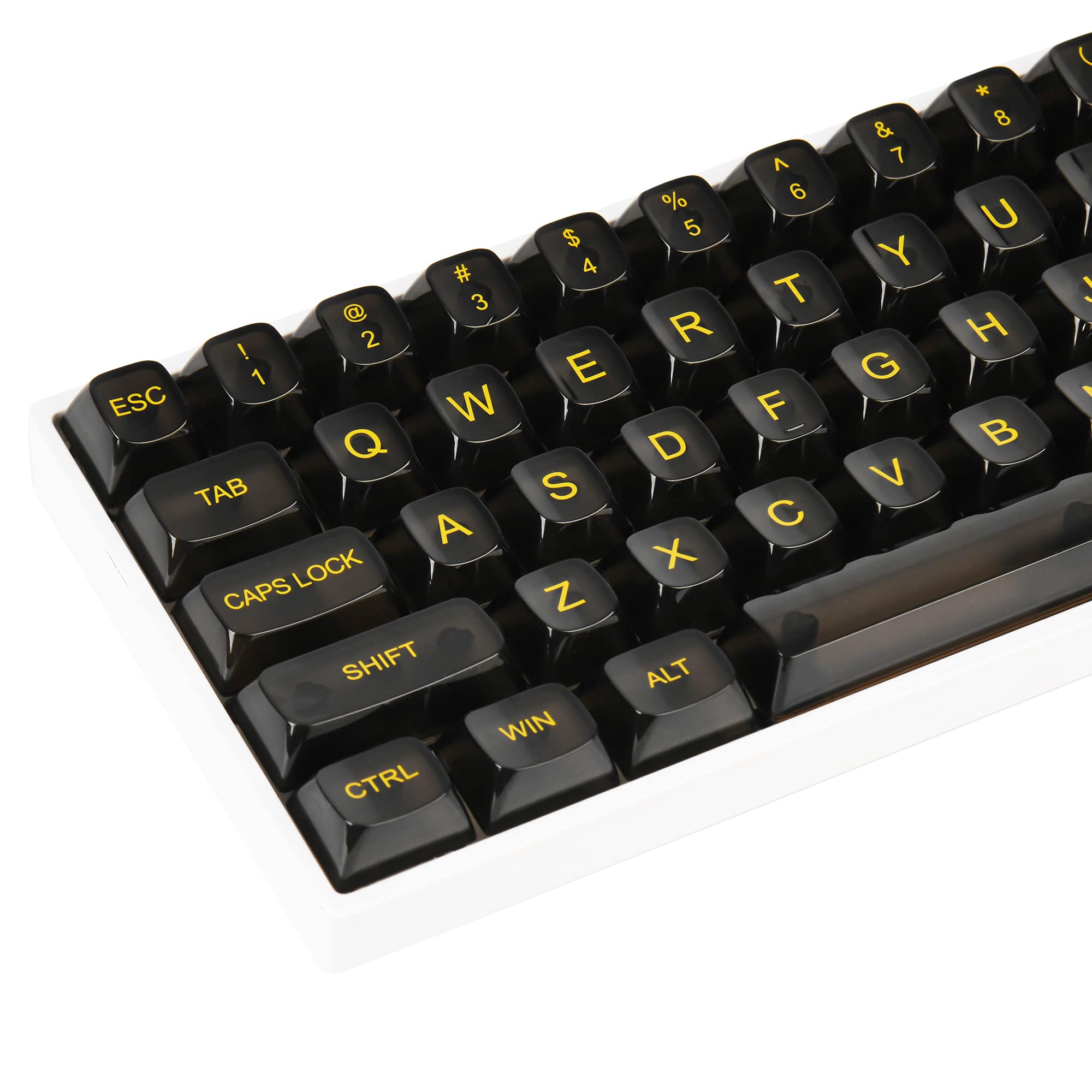 Mua Taeeiancd 61 Keys Black Clear Keycaps Custom OSA Profile Keyboard ...