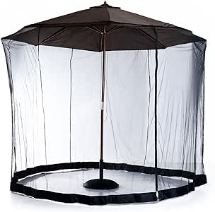 Amazon.com : Outsunny 7.5' Outdoor Patio Mosquito Screen for Umbrellas ...