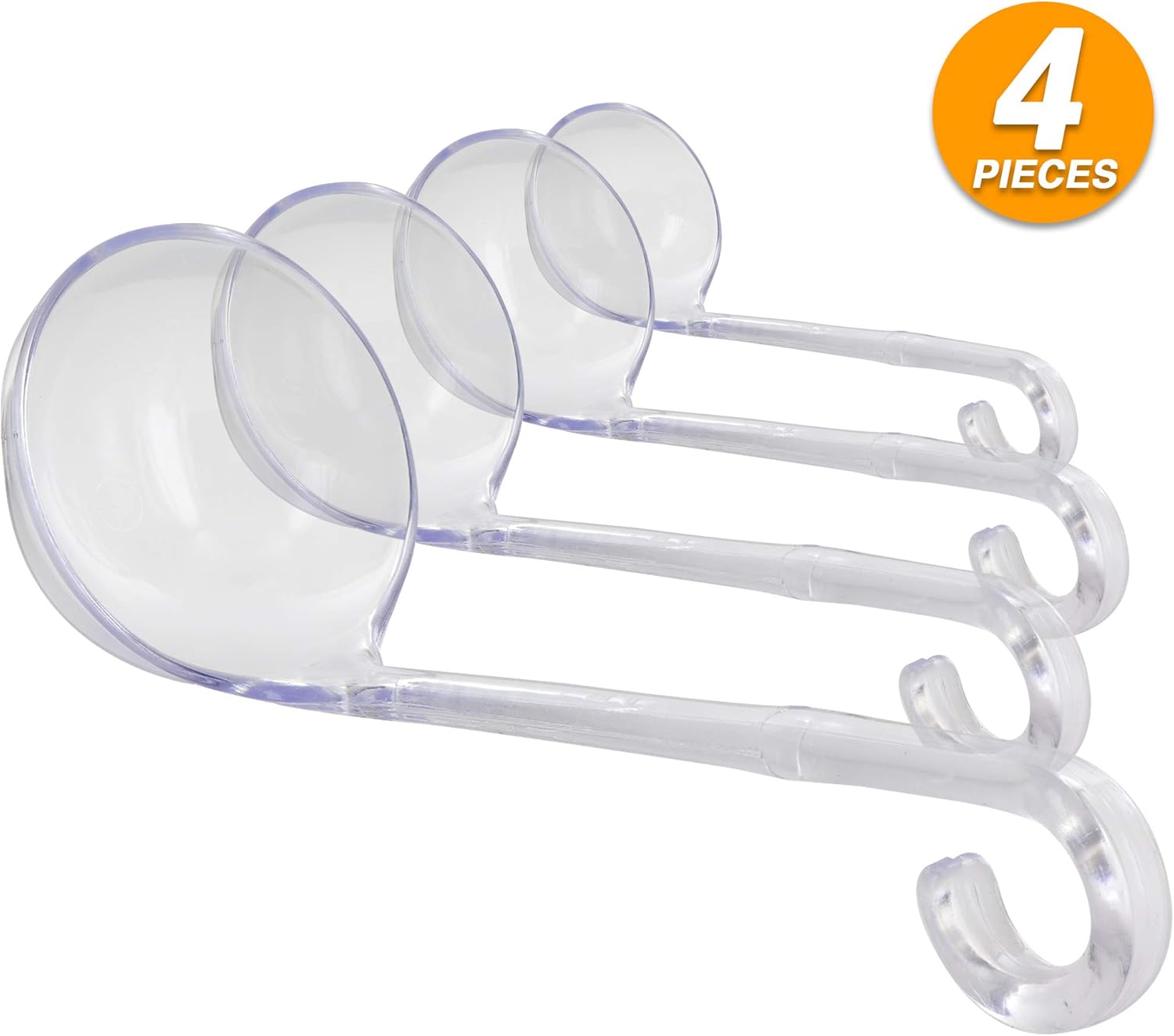 Amazon.com: Clear Plastic Mini Ladles Set 6" Inch and 5.5" Inch Perfect ...
