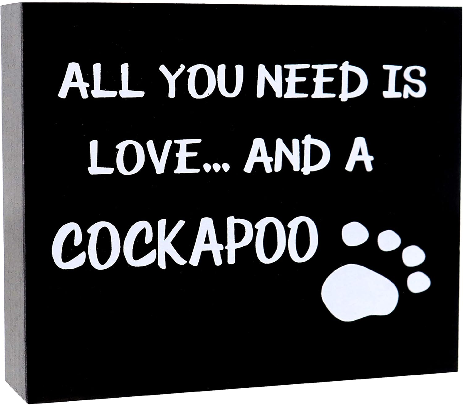 Amazon.com: JennyGems Cockapoo Sign - All You Need is Love and a ...