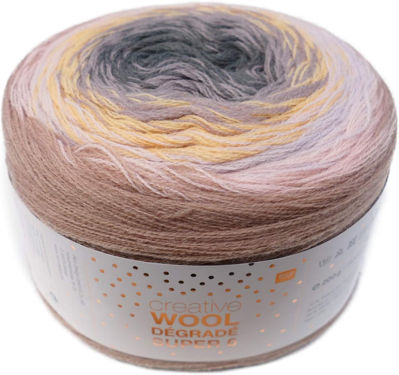 Rico creative Wool Dégradé Super 6 Fb. 03 Bobbel - Ovillo de lana para ...