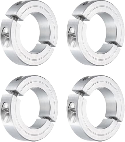 Split Clamping Collar Uxcell Double Split Clamp-On Shaft Collar 1/4 ...