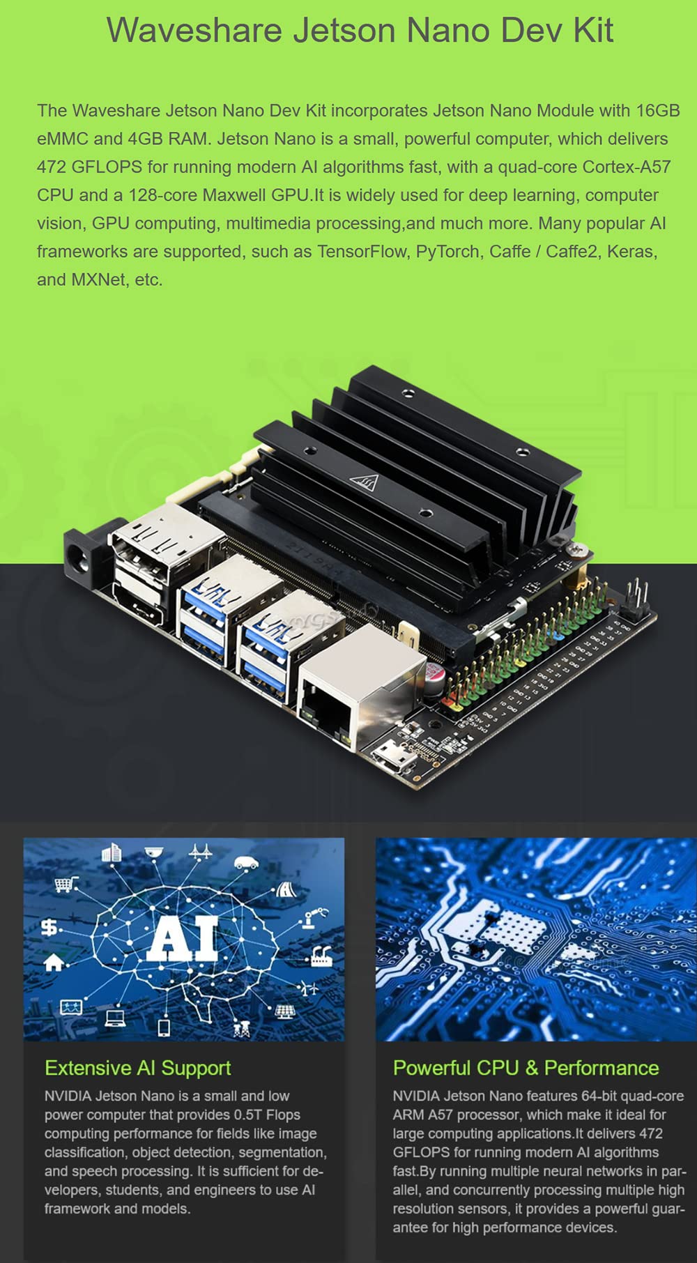 Mua JetBot AI Kit B Based on Jetson Nano to Build Smart AI-Based Robot JetBot with Front Camera ...