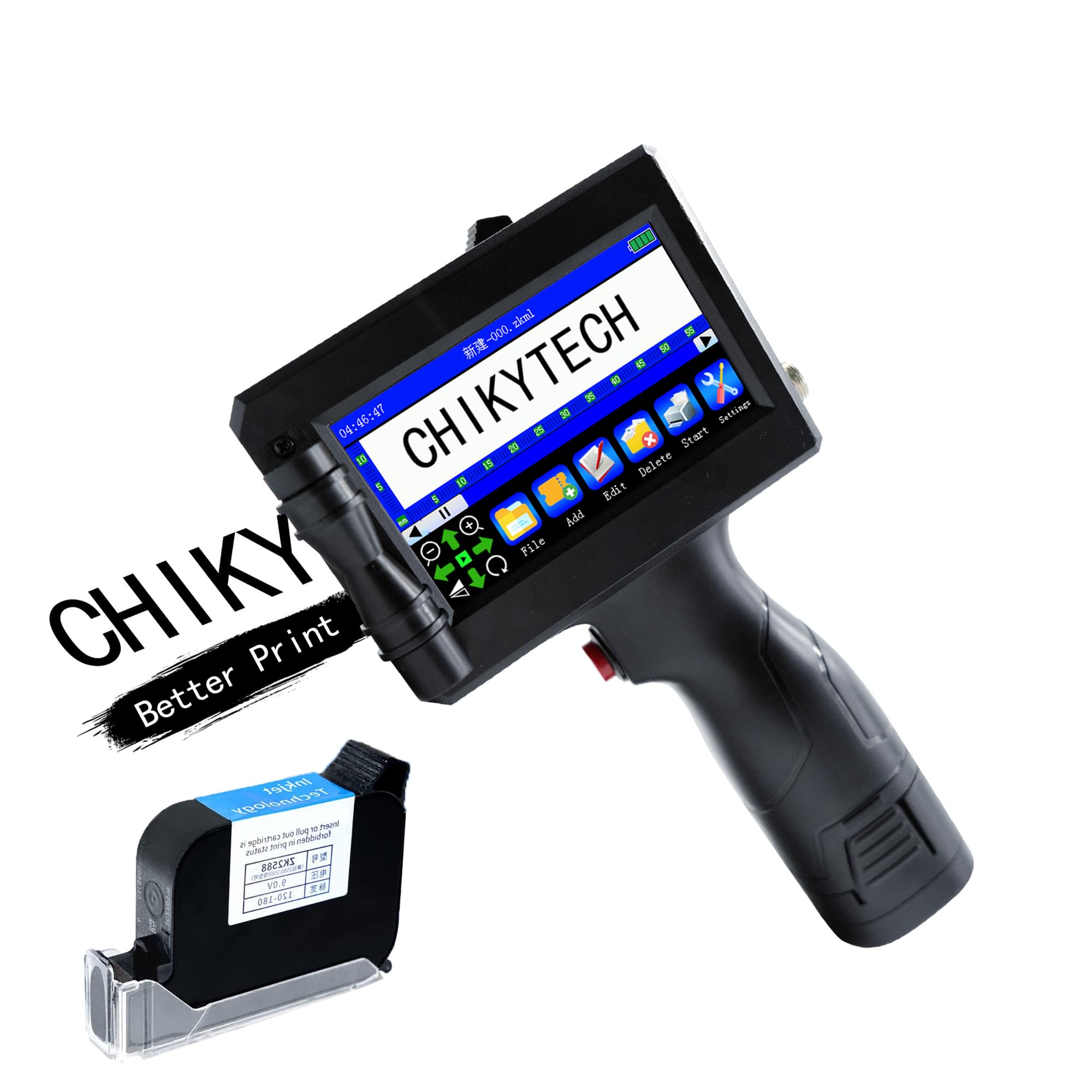 Mua CHIKYTECH Upgrading Portable Handheld Inkjet printerZK-1691 with 4. ...