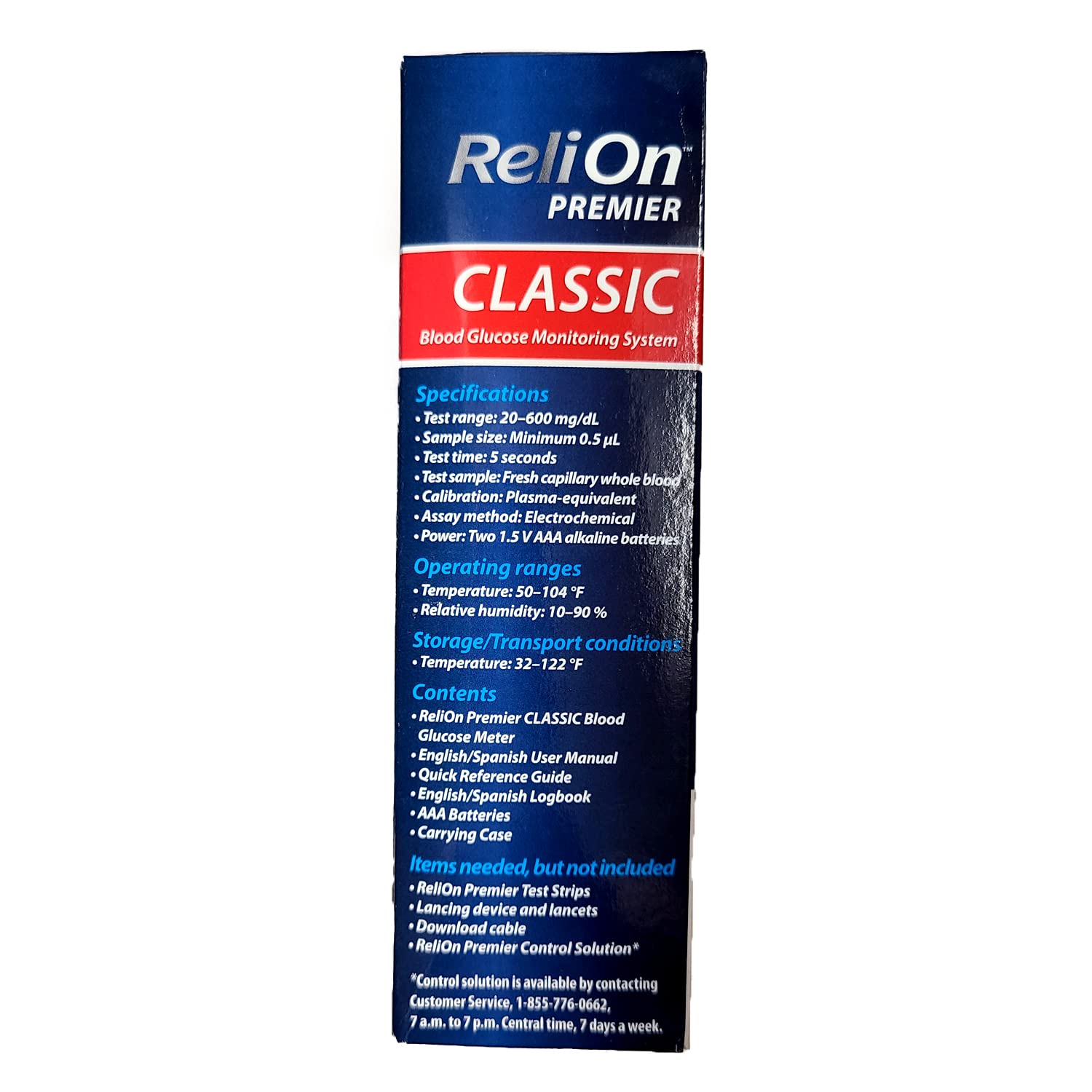 Mua Relion Premier Blood Glucose Monitoring System, Classic by Reli On ...