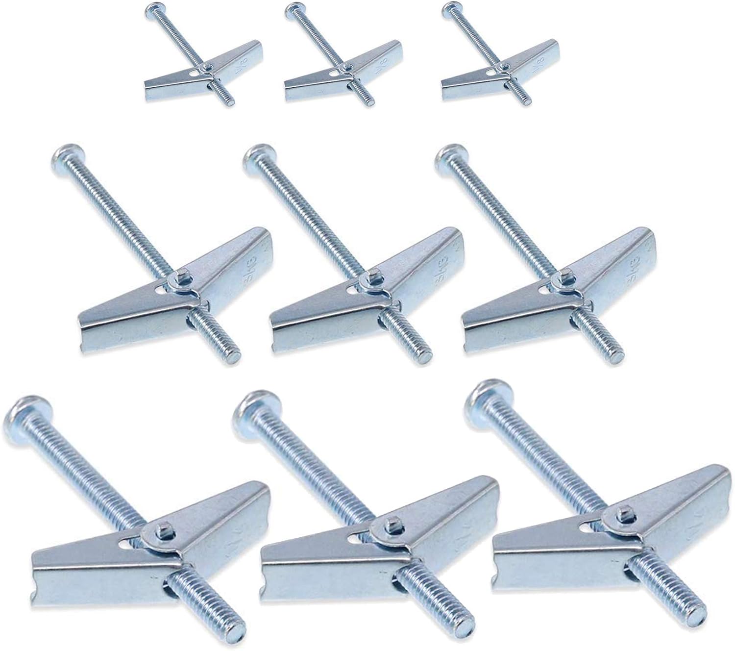 Wing Spring Toggle Bolt and Wing Nut Drywall Anchor Hollow Wall ...