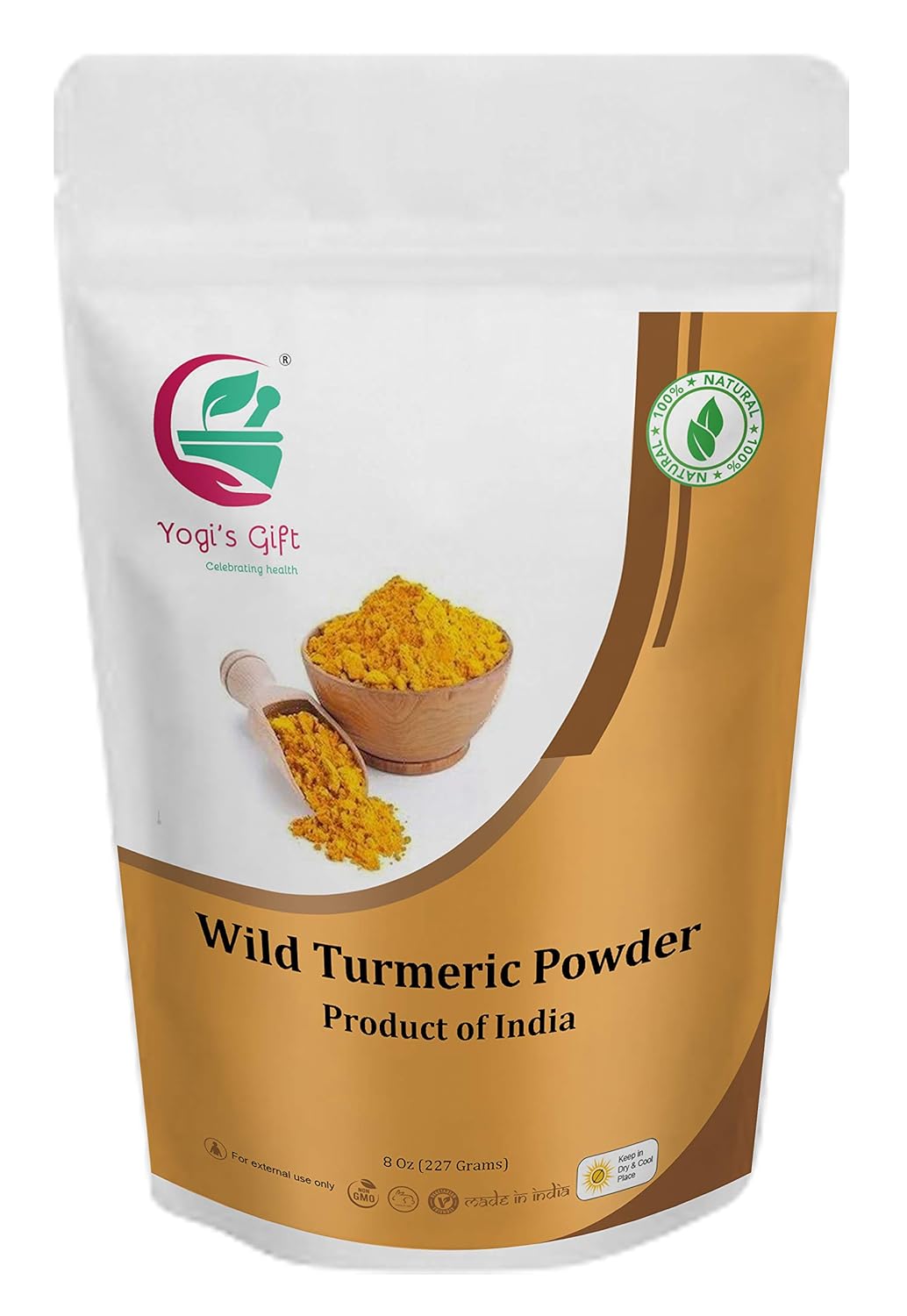 Amazon.com : Yogi’s Gift | Organic Wild Turmeric powder for face | 8 Oz ...