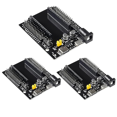 DORHEA 3Pcs ESP32 Development Board 30Pin Type-C Micro USB Dual ...