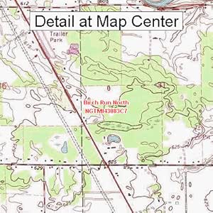 Amazon.com : USGS Topographic Quadrangle Map - Birch Run North ...