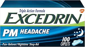 Amazon.com: Excedrin PM Sleep Aid with Headache Relief Caplets for ...