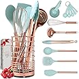 Amazon.com: Copper and Teal Kitchen Utensils -17 PC Copper Kitchen ...