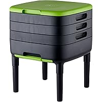 Amazon.com : MAZE Three Level Worm Farm Compost Bin with Plastic ...