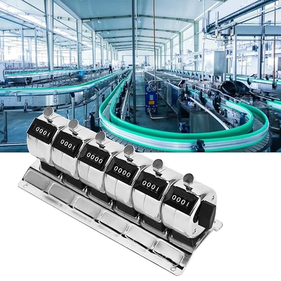 Number Counter, Metal Bill Counters, Hand Stainless Steel 4‑Digit ...