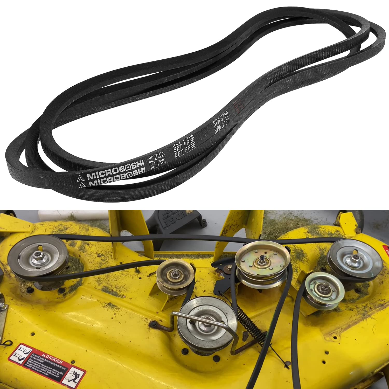 Mua Lawn Mower 48" Deck Belt V-Belt Fits for John Deere GX21833 GX20571 ...