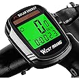 Amazon.com : Bike Computer with Solar Energy Bicycle Speedometer and ...