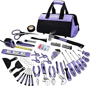 Purple Tool Set,ACOSEA 223-Piece Tool Sets for Women,Tool Kit with 13 ...