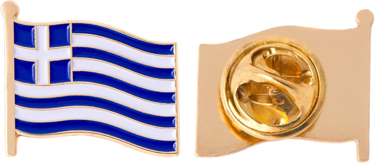 Amazon.com: Greece Lapel Pin Country Flag Enamel Made of Metal Souvenir ...