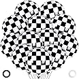 Amazon.com: Checkered Balloons, 12 Pcs Checkered Racing Foil Balloons ...
